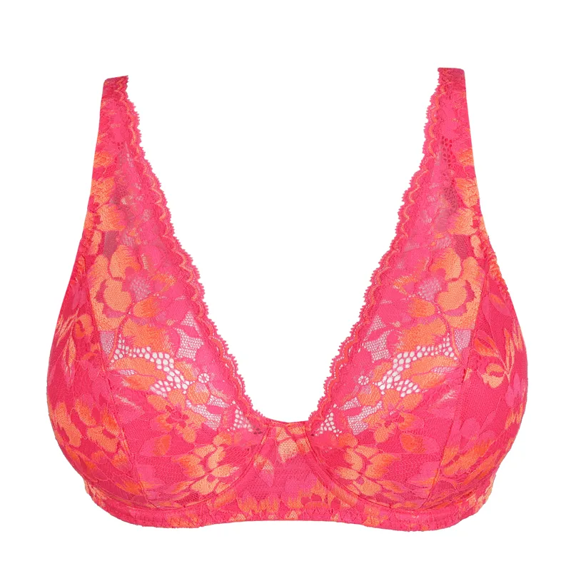 Prima Donna Twist Verao Half Padded Plunge Bra in L.A. Pink