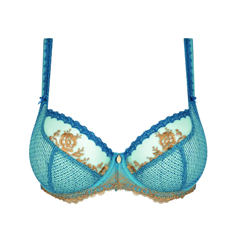 Empreinte Ella Underwired Low-necked Bra in Aigue Marine