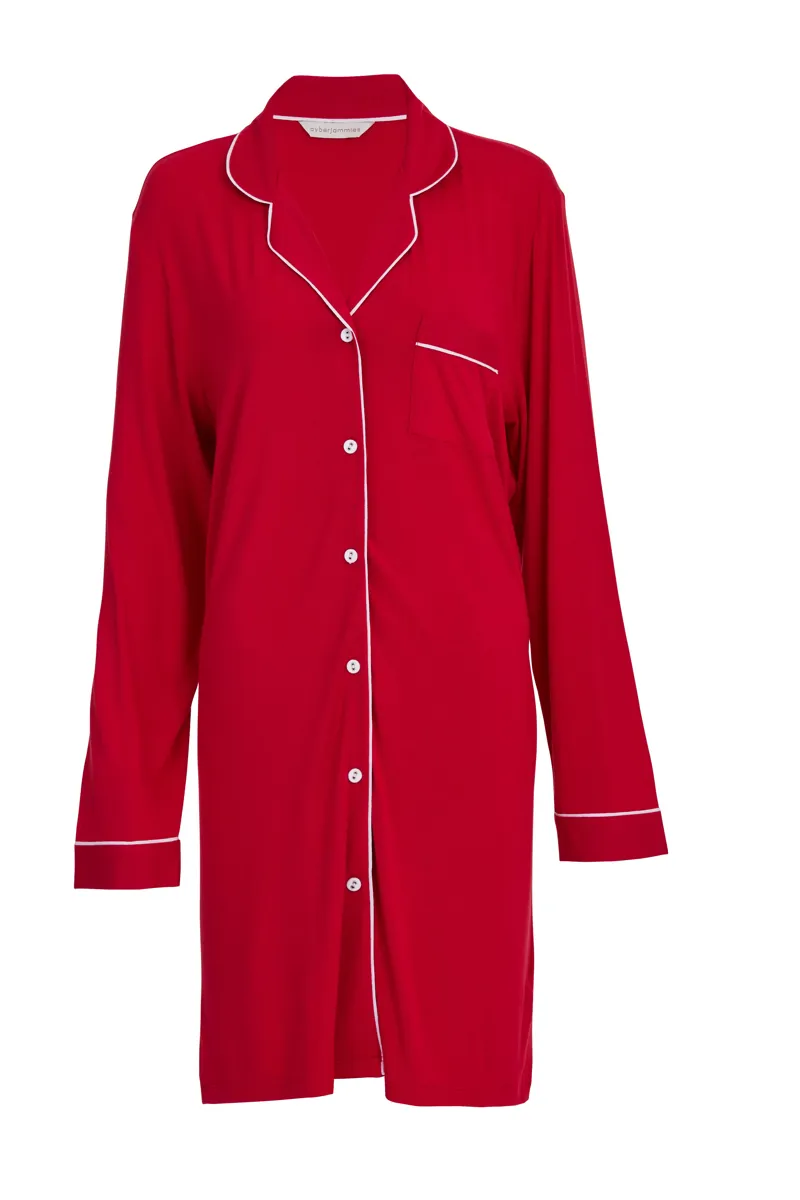 Cyberjammies Montana Revere Jersey in Nightshirt Red